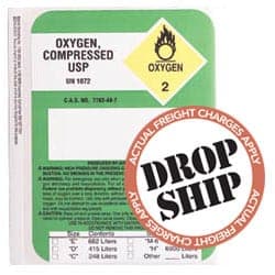 Compass Health Cylinder Labels, Blank, Individual